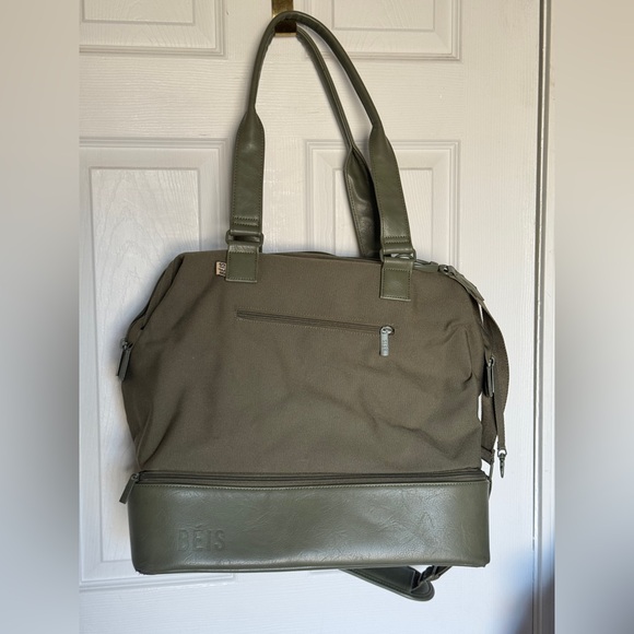 BEIS | Bags | Beis Mini Weekender Bag In Olive | Poshmark